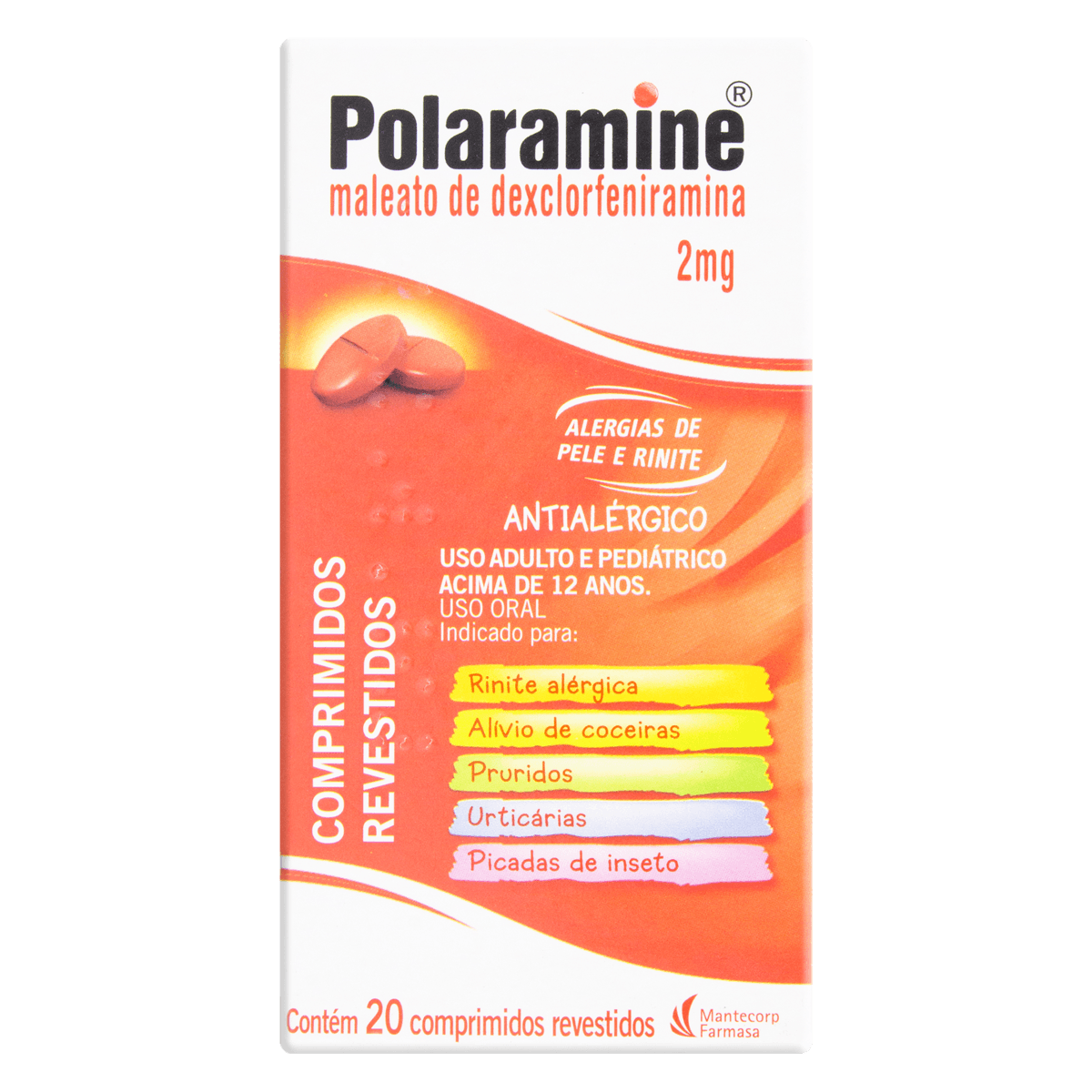 POLARAMINE 2MG 20 CPRS