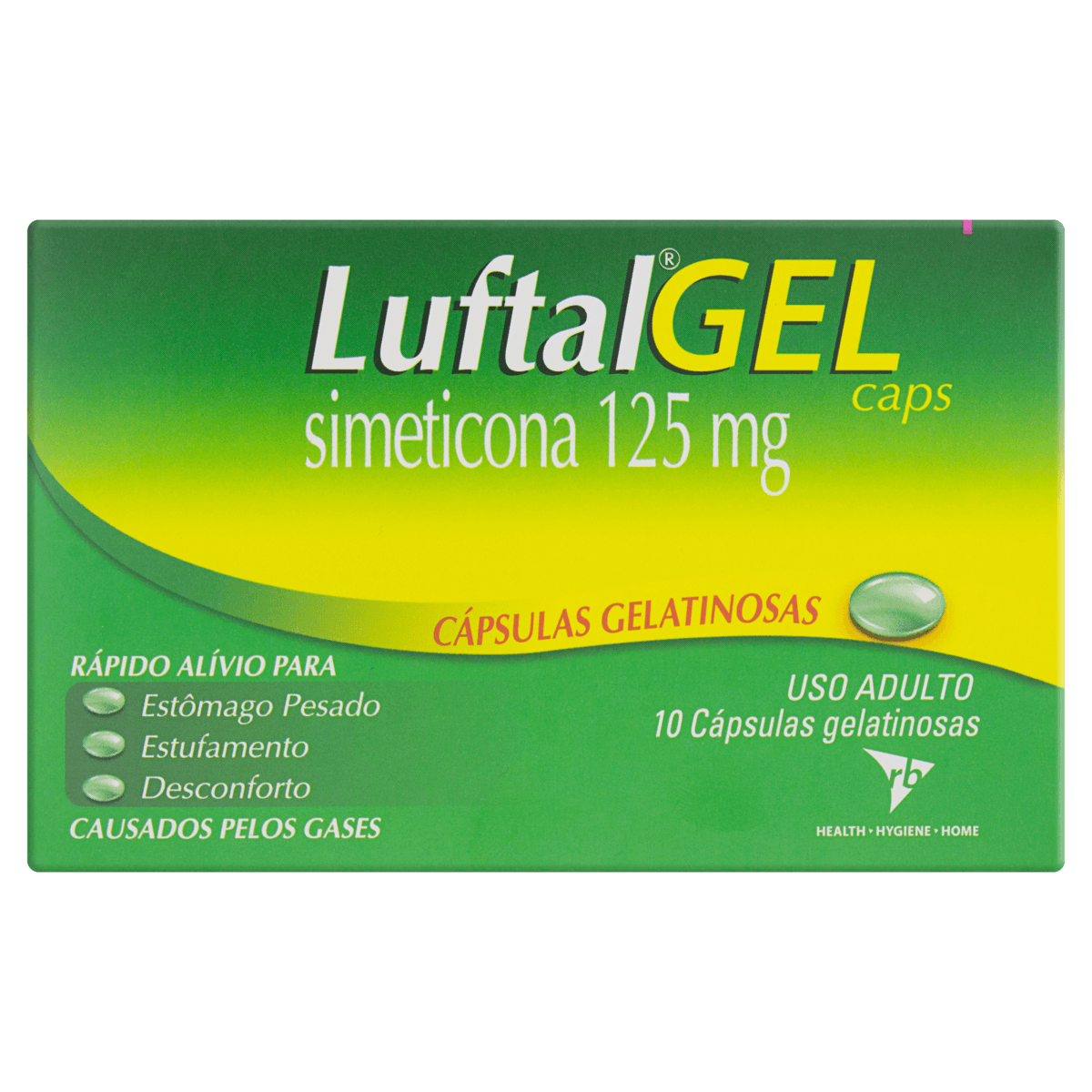 LUFTAL MAX 125MG 10 CAPS