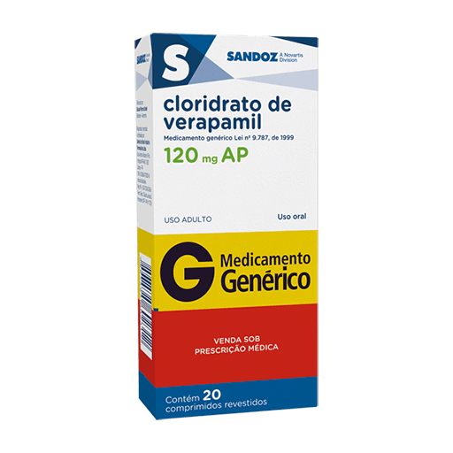 CLO VERAPAMIL 120MG 20 CPRS -SAND (G)
