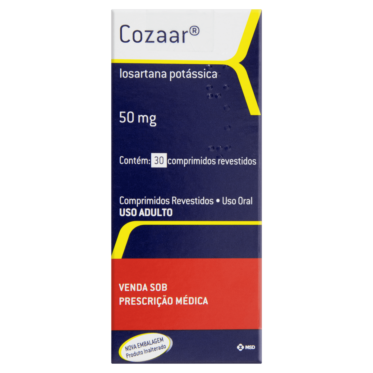 Cozaar 50mg Merck - 30 Comprimidos