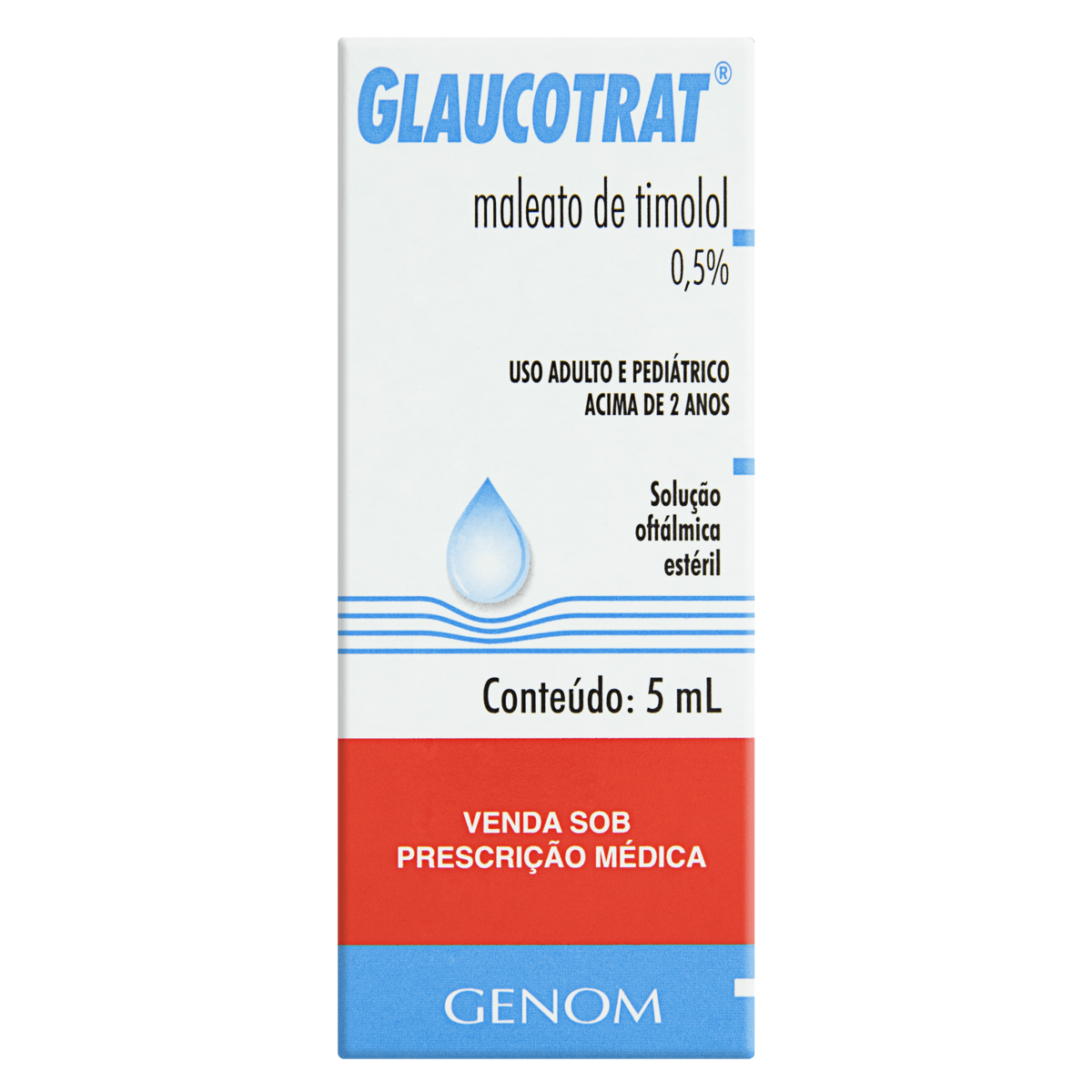 Glaucotrat 0,5% União Química Colirio - 5ml