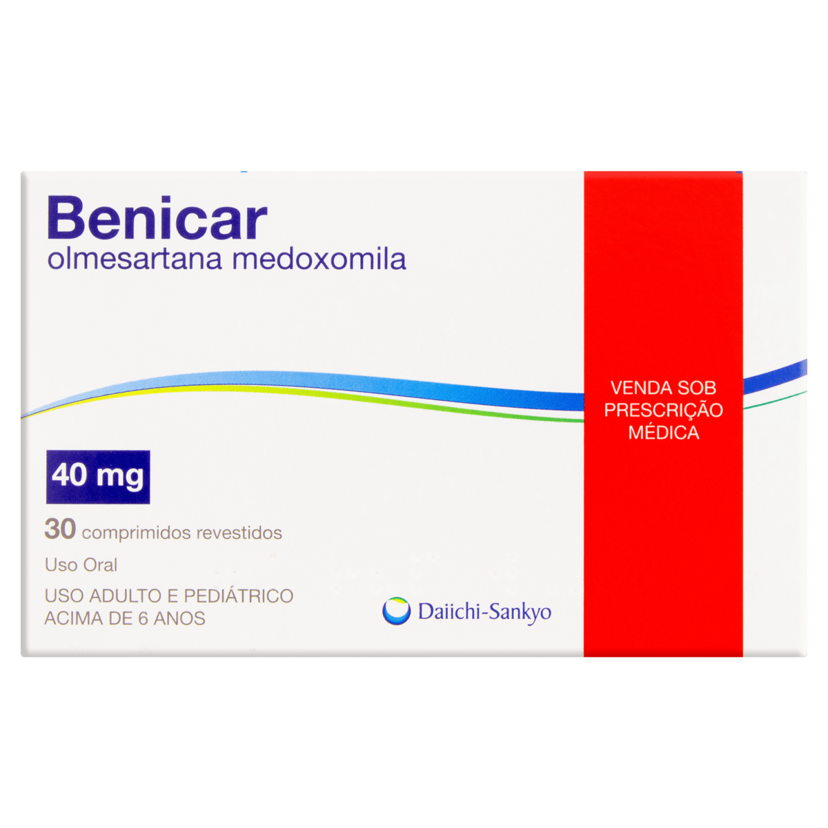 Benicar 40mg Daiichi Sankyo 30 Comprimidos