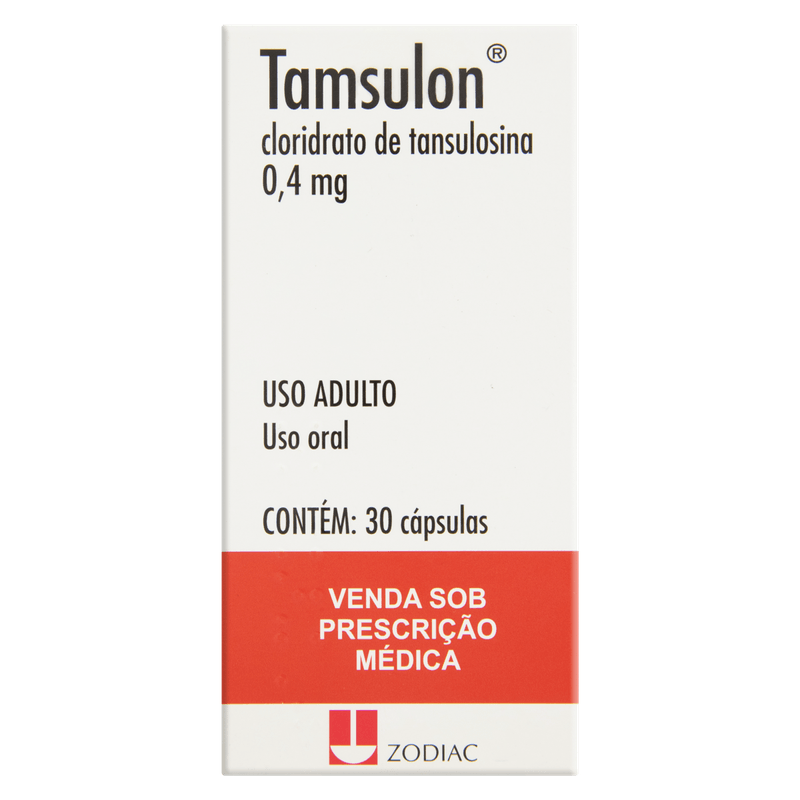 Tamsulon 0,4mg Zodiac - 30 Cápsulas