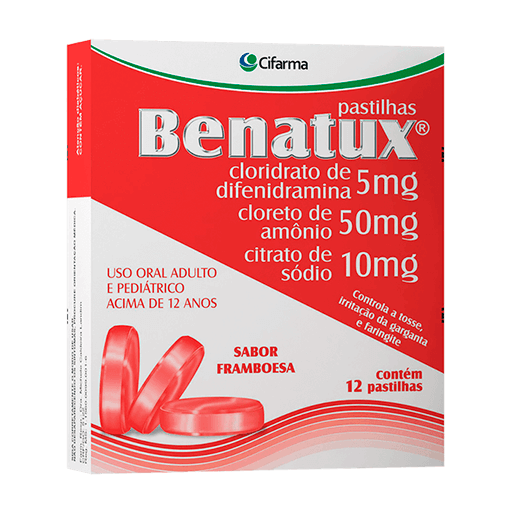BENATUX 12 PASTILHAS FRAMBOESA
