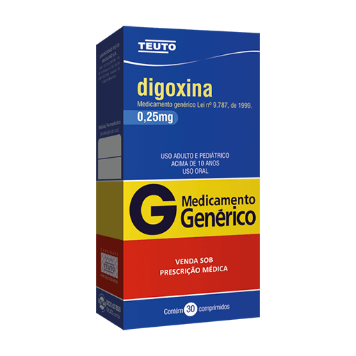 DIGOXINA 0,25MG 30 CPRS - TEU(G)