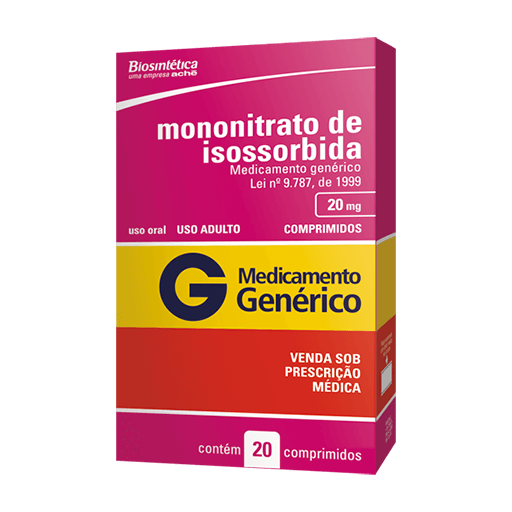 MONON. ISOSSORBIDA 20MG 20 CPRS - BIO(G)@