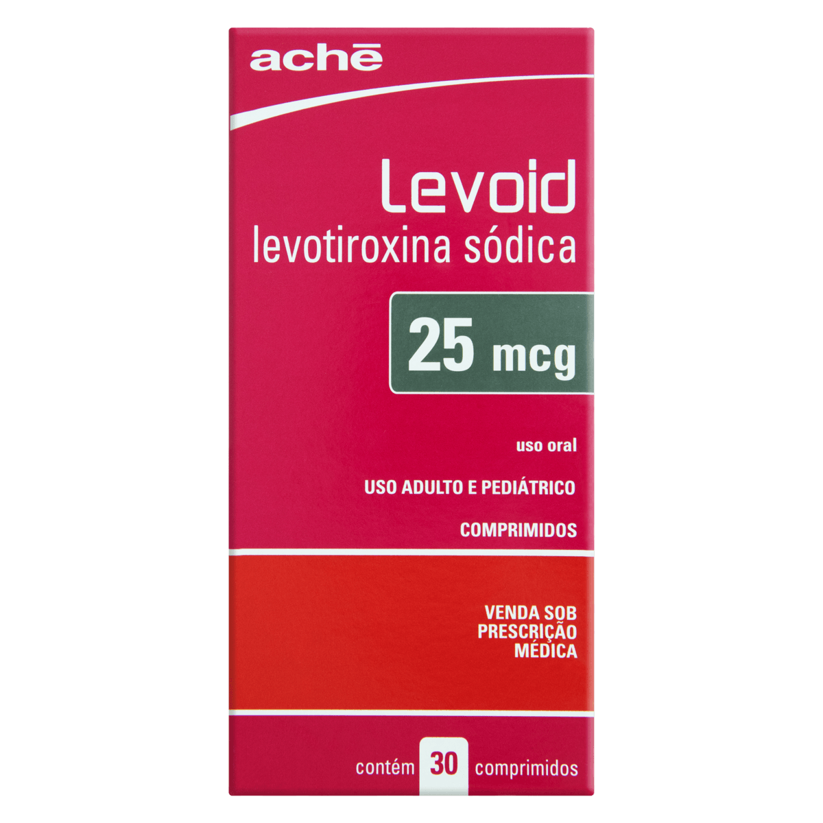 Levoid 25mcg Aché 30 Comprimidos