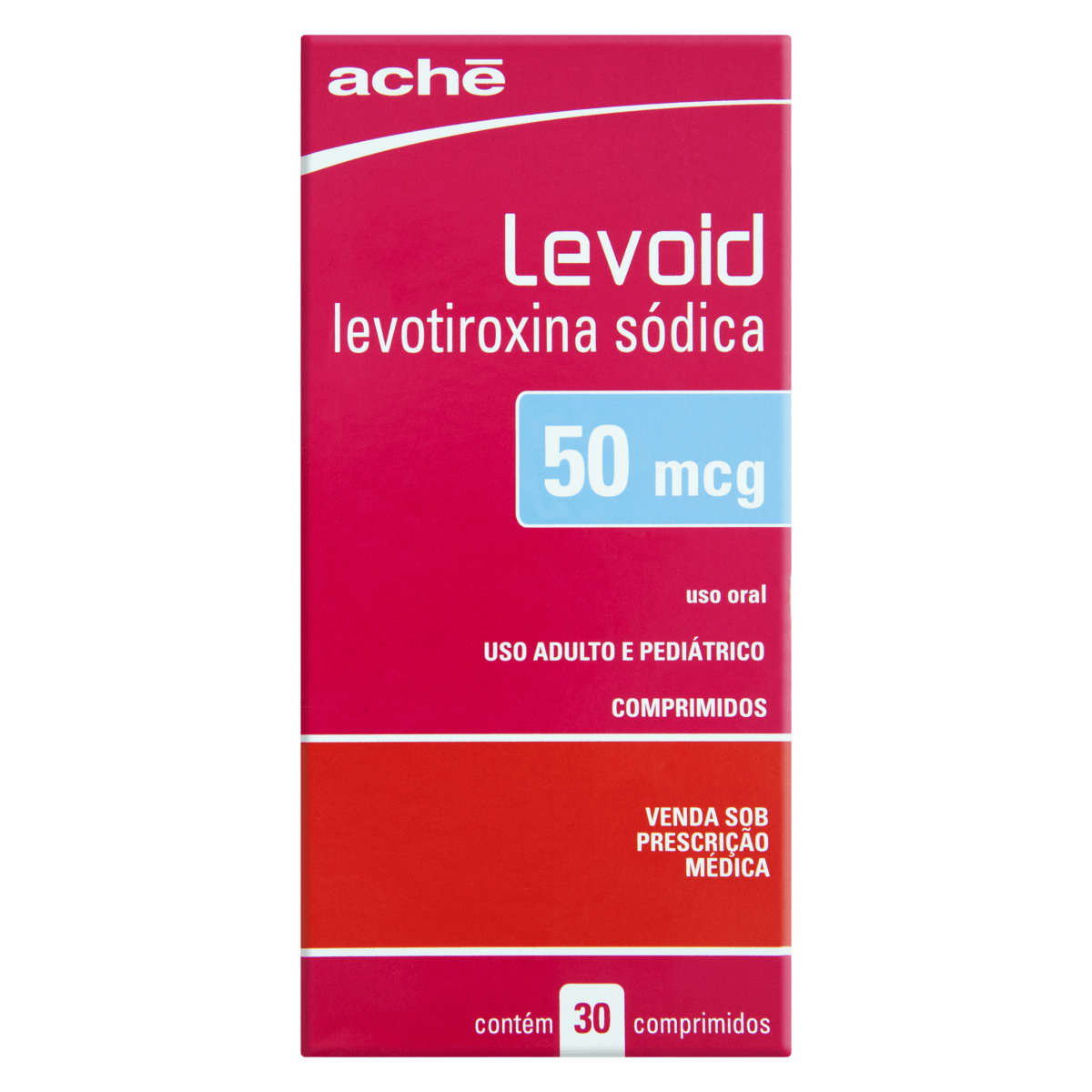 Levoid 50mcg Aché 30 Comprimidos
