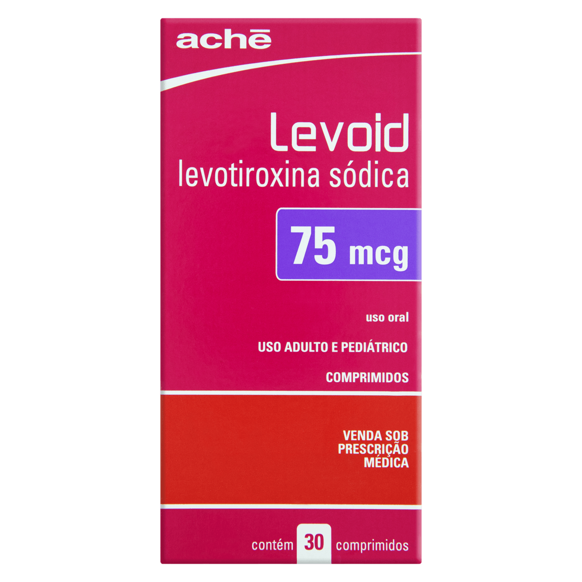 Levoid 75mcg Aché 30 Comprimidos