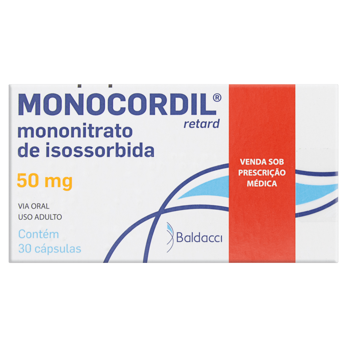 Monocordil Retard 50mg Baldacci 30 Comprimidos