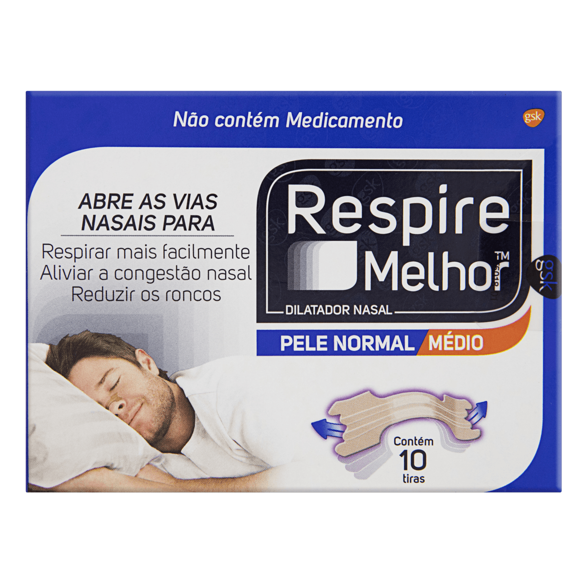 RESPIRE MELHOR DILAT NASAL P/NORMAL C/10