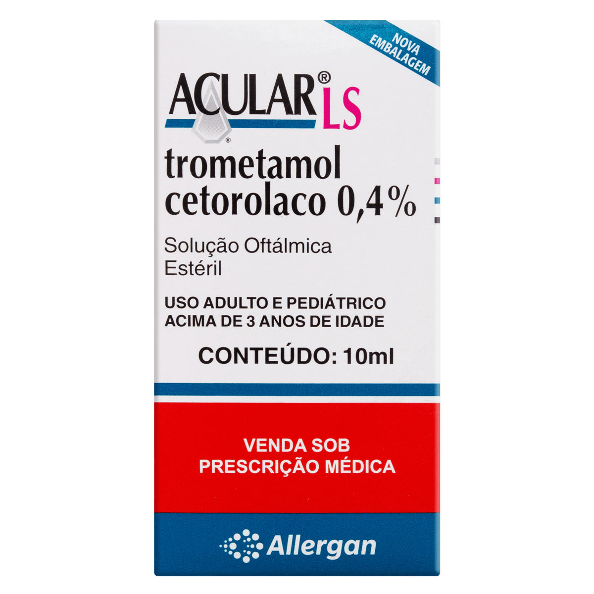 AcularLs Colírio 4% Allergan 10ml