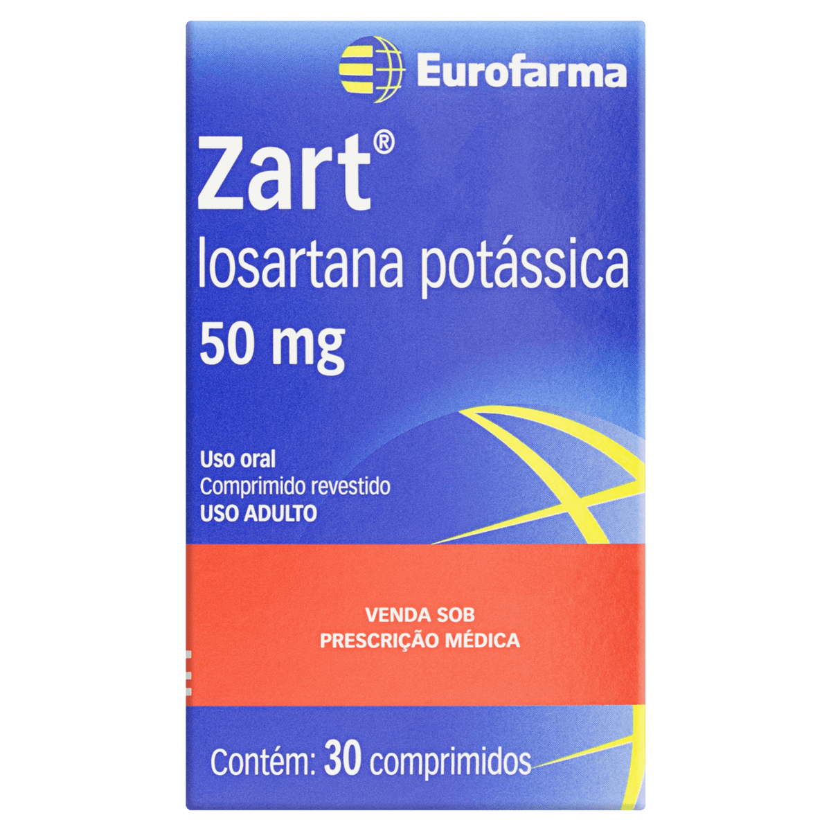 Zart 50mg Eurofarma 30 Comprimidos