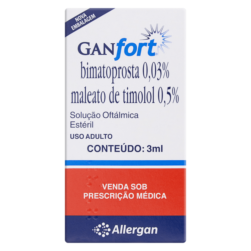Ganfort Solução Estéril Allergan 3ml