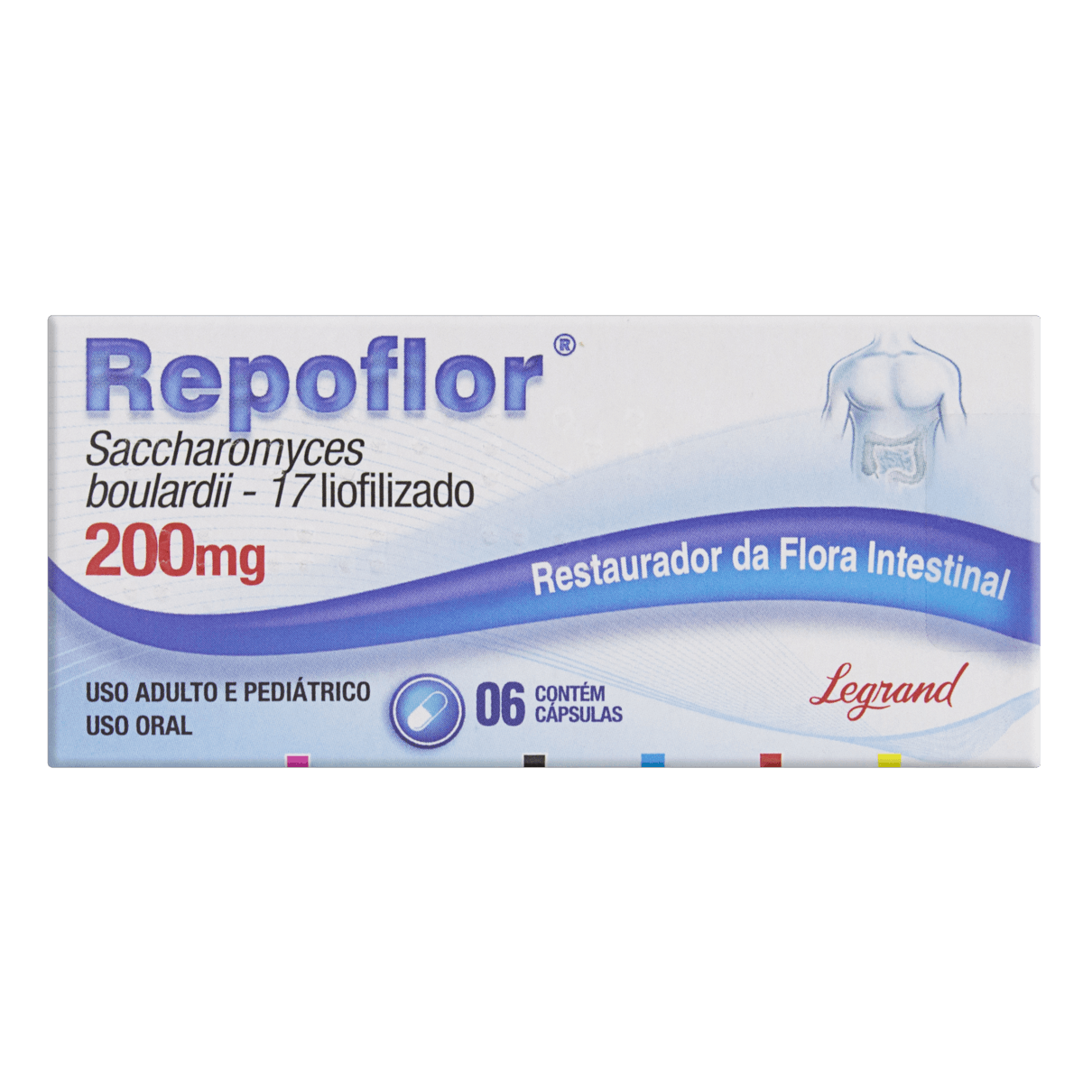 Repoflor 200mg Legrand 6 Cápsulas
