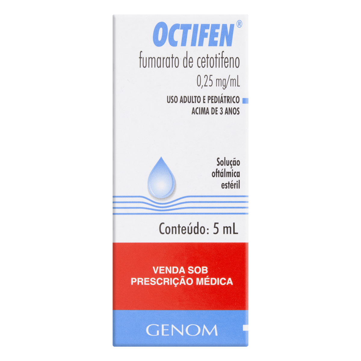 Colírio Octifen 0,25mg/ml União Química 5ml