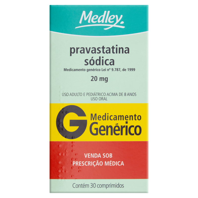 PRAVASTATINA SOD 20mg 30CPRS - MED(G)$
