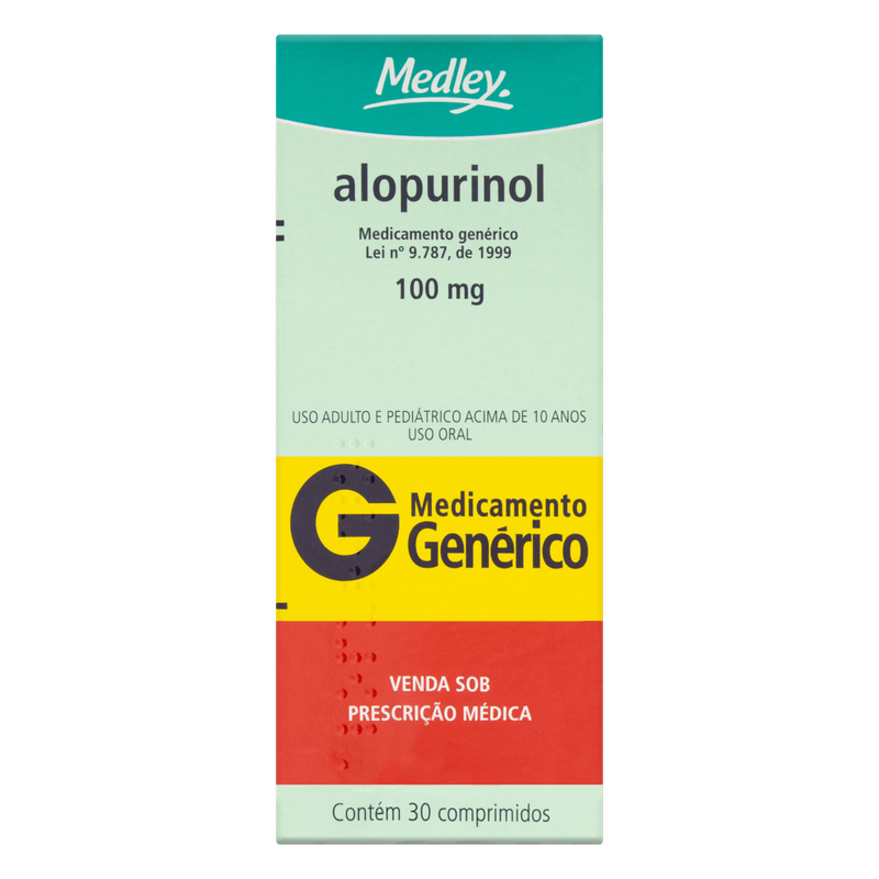 ALOPURINOL 100MG 30 CPRS - MED(G)