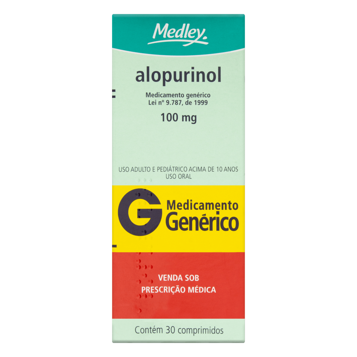ALOPURINOL 100MG 30 CPRS - MED(G)