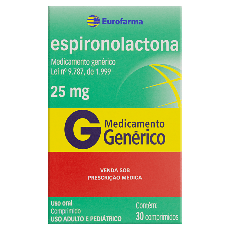 ESPIRONOLACTONA 25MG 30 CPRS - EUR(G)