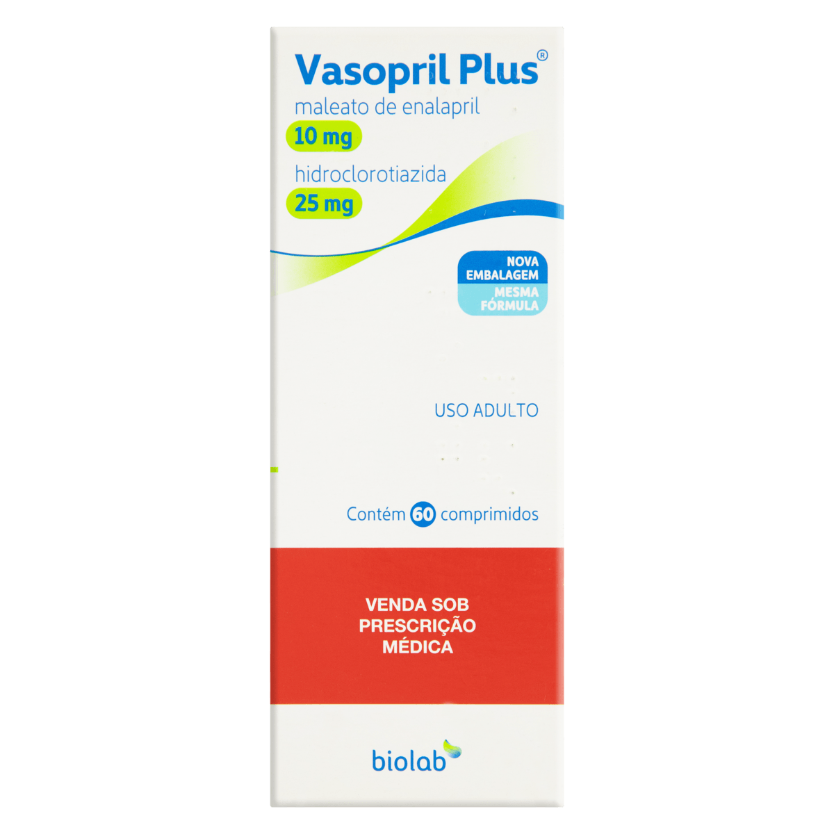 VASOPRIL PLUS 10/25MG 60 CPRS