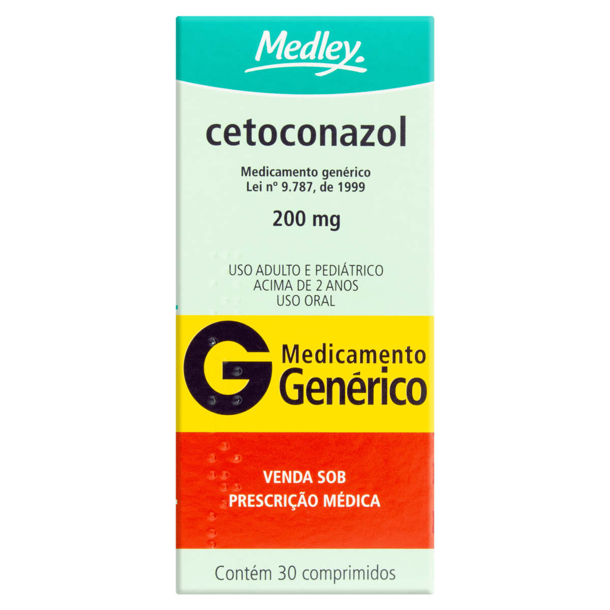 CETOCONAZOL 200mg 30 CPRS -MED (G)$@