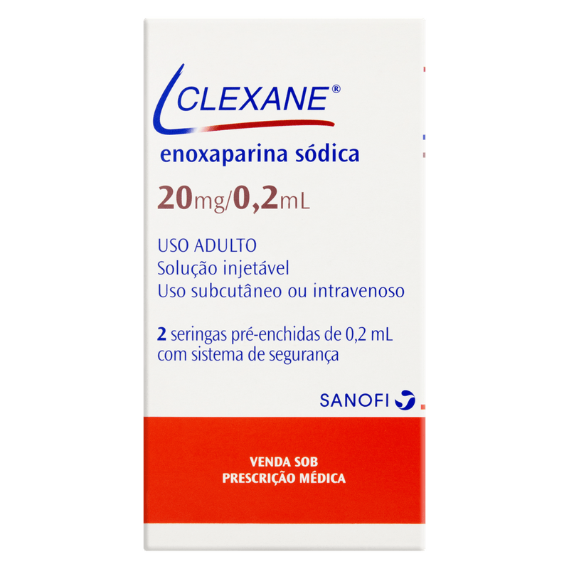 Clexane Safety Lock 20mg Sanofi 2 Seringas