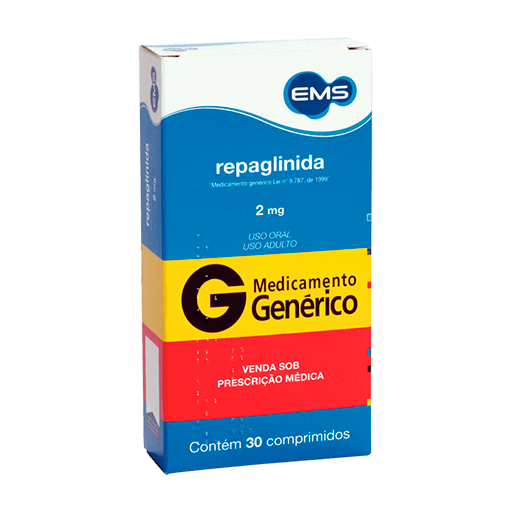 REPAGLINIDA 2MG 30 CPRS - EMS(G)