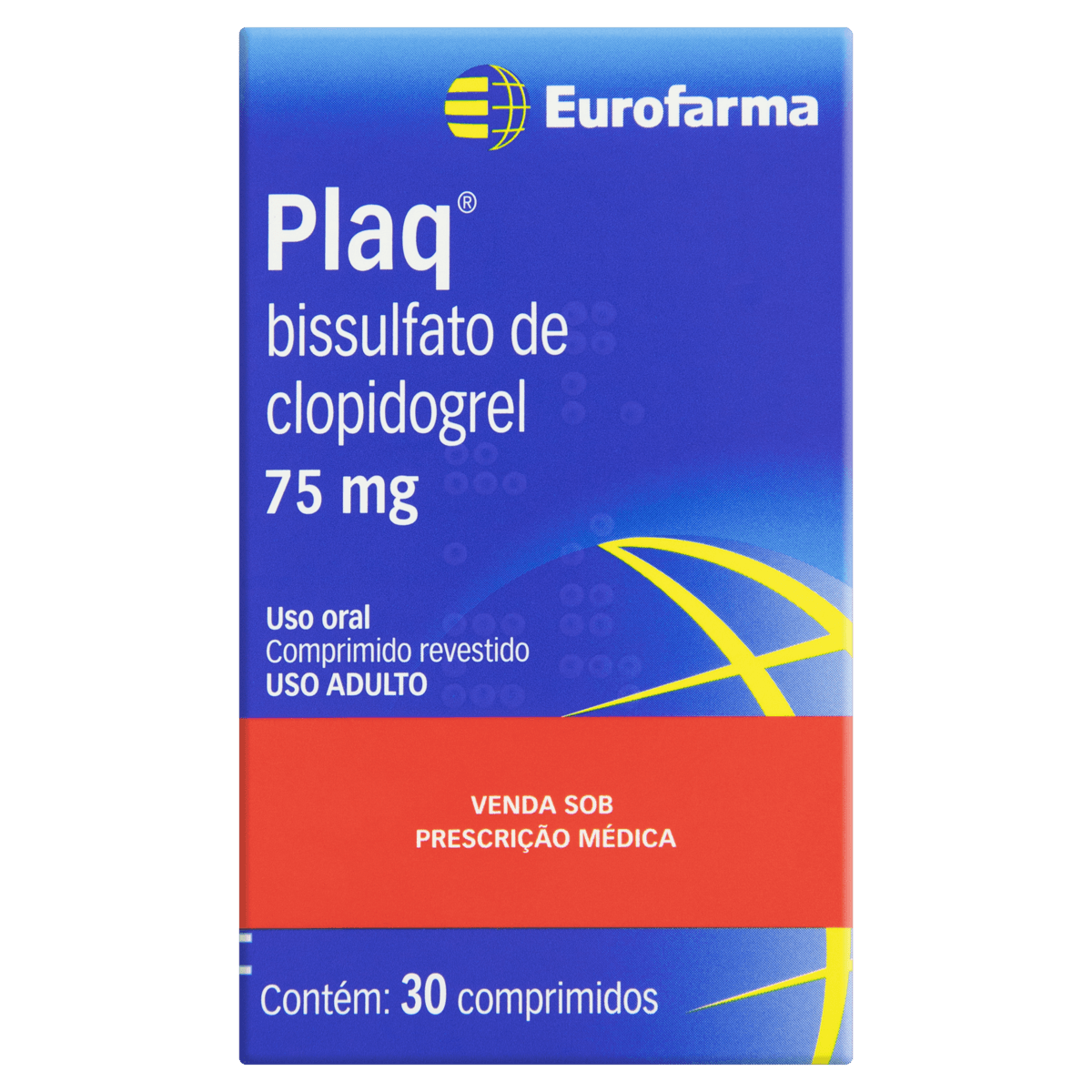 Plaq 75mg Eurofarma 30 Comprimidos