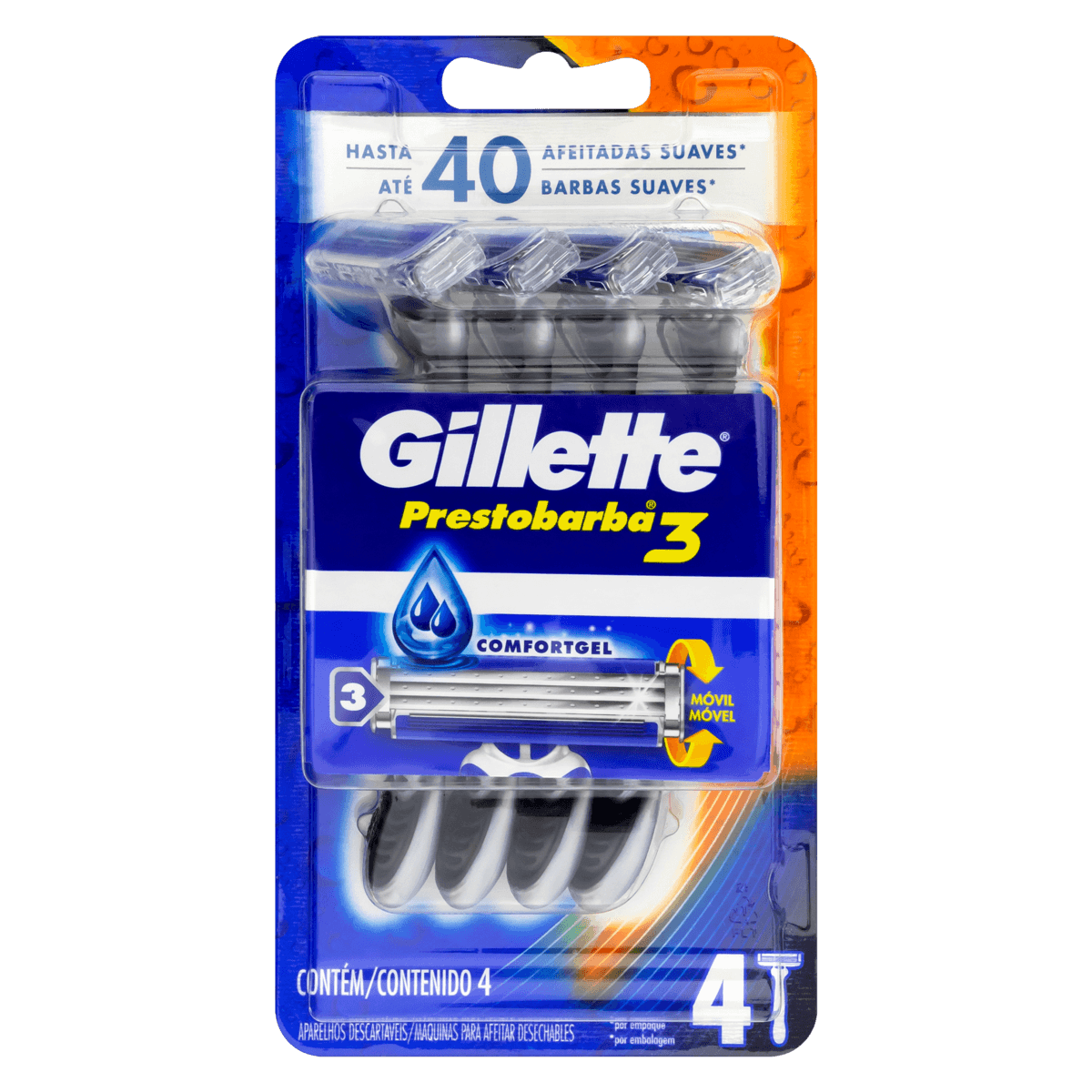 AP PRESTOBARBA 3 MASCULINO C/4