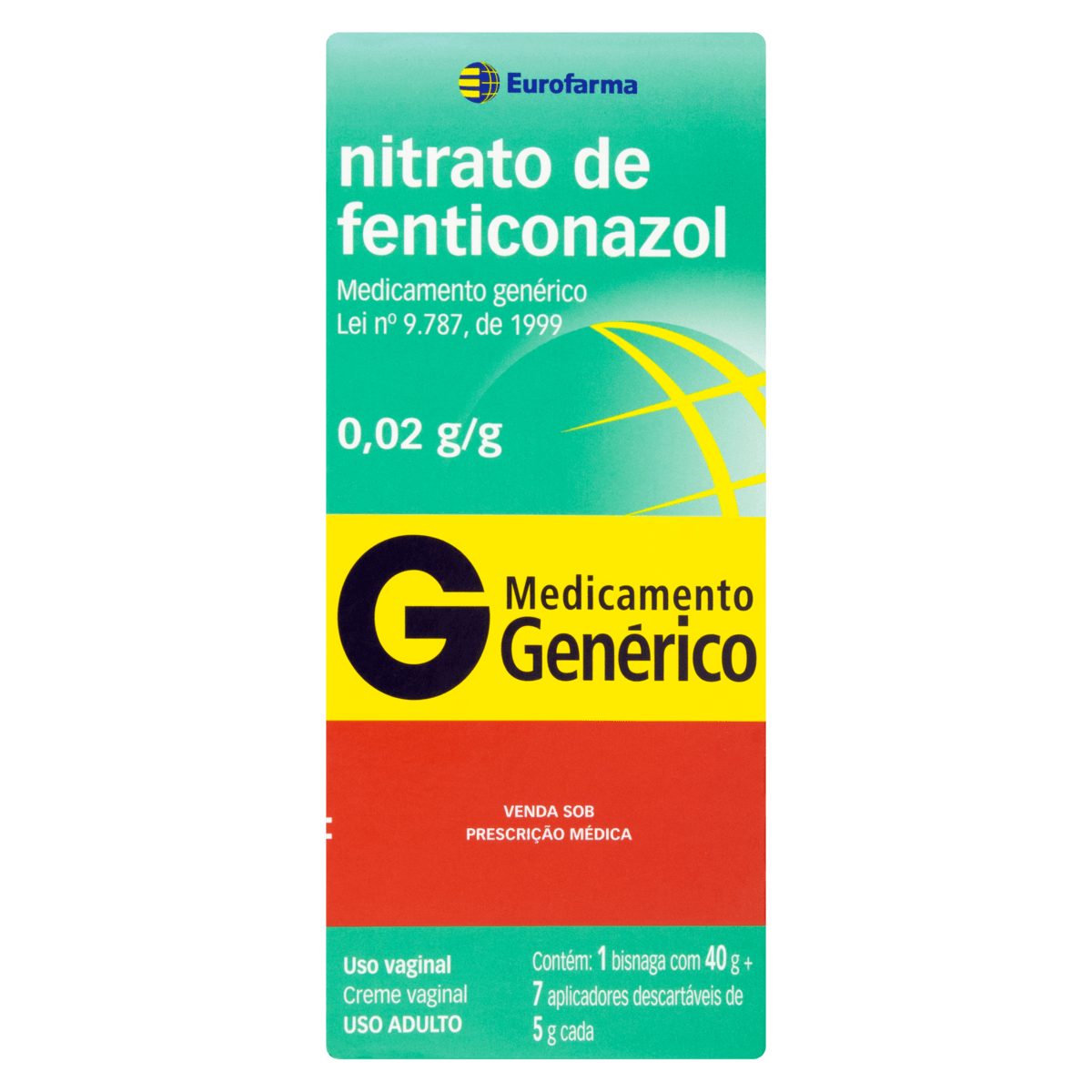 Nitrato de Fenticonazol Genérico Eurofarma 40mg + 7 Aplicadores