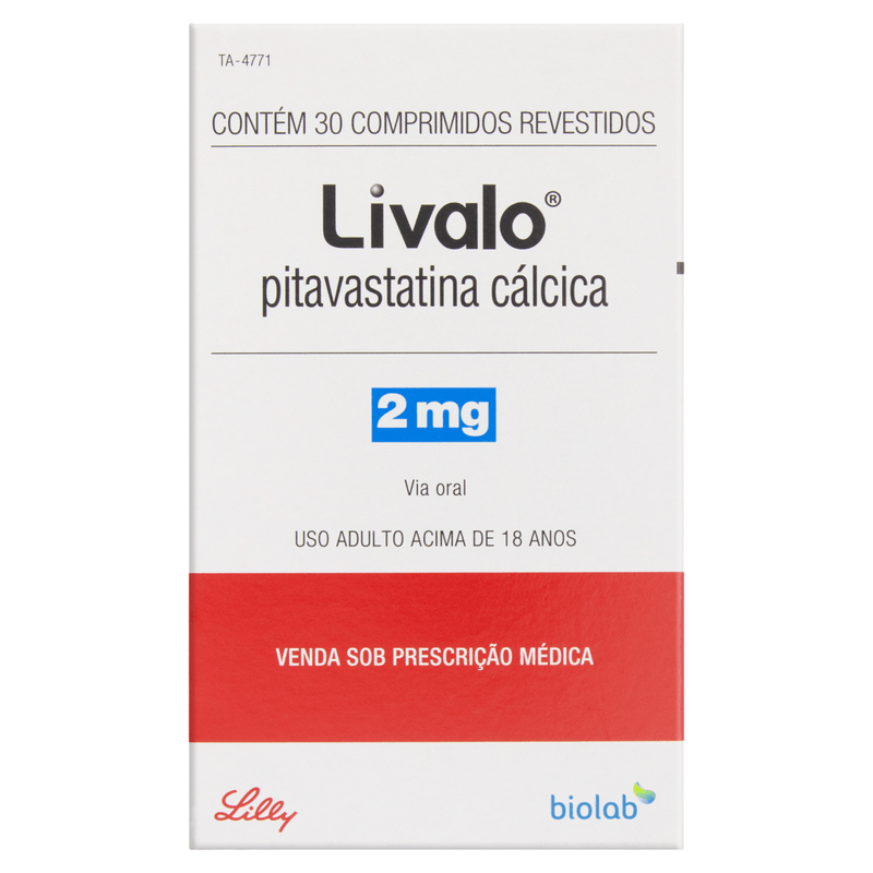 Livalo 2mg Biolab 30 comprimidos revestidos