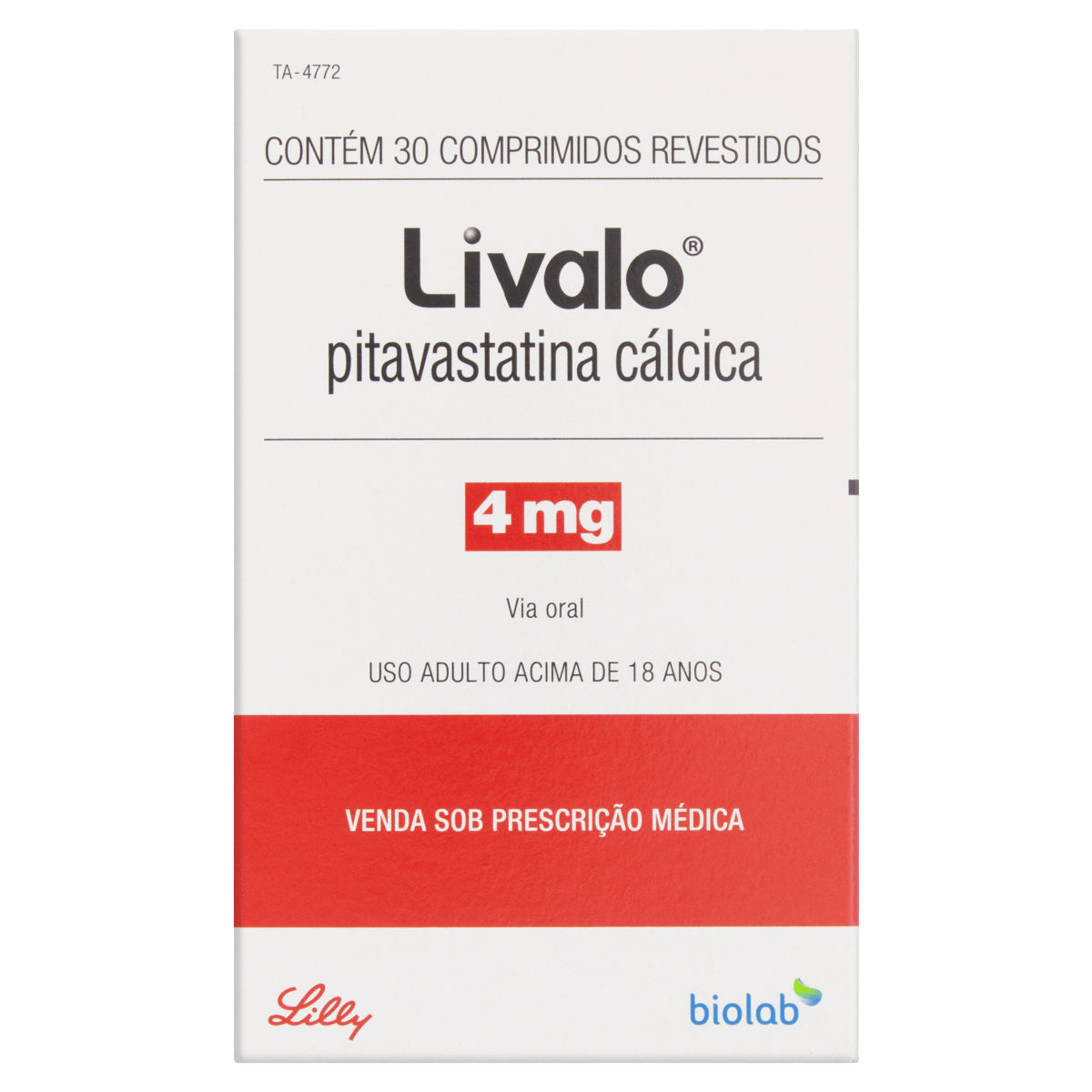 Livalo 4mg Biolab 30 comprimidos revestidos