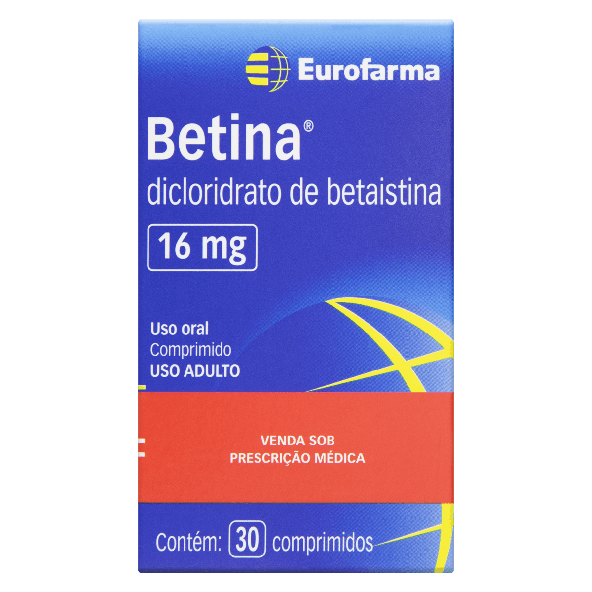 Betina 16mg Eurofarma 30 comprimidos