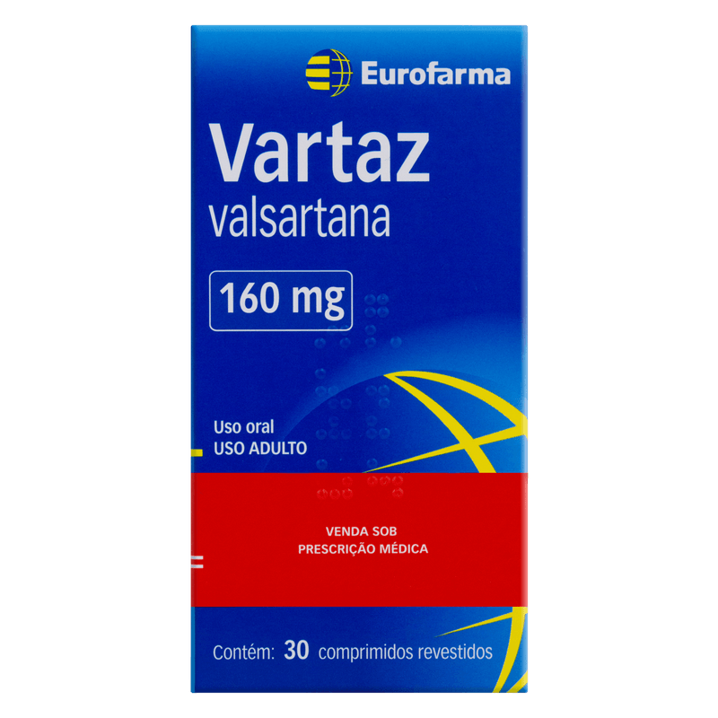 Vartaz 160mg Eurofarma 30 comprimidos revestidos