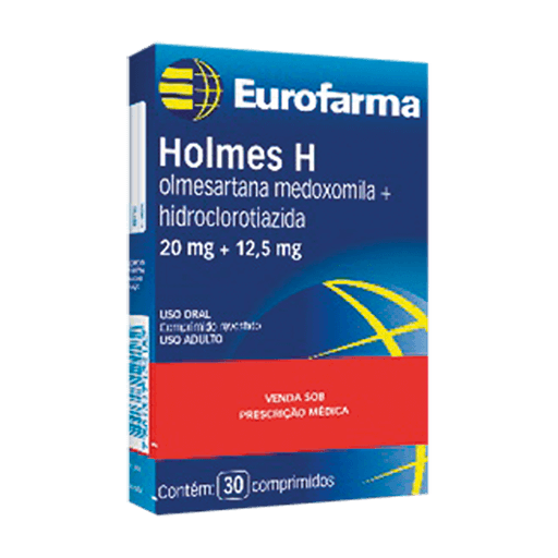 Holmes H 20mg/12,5mg Eurofarma 30 comprimidos revestidos