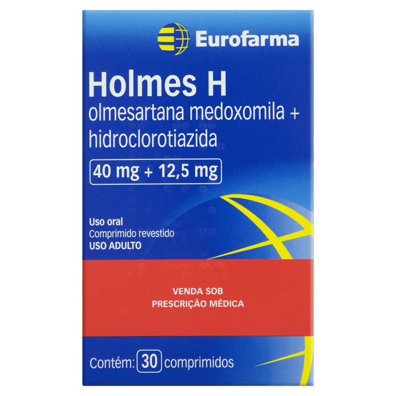 Holmes H 40mg/12,5mg Eurofarma 30 comprimidos revestidos