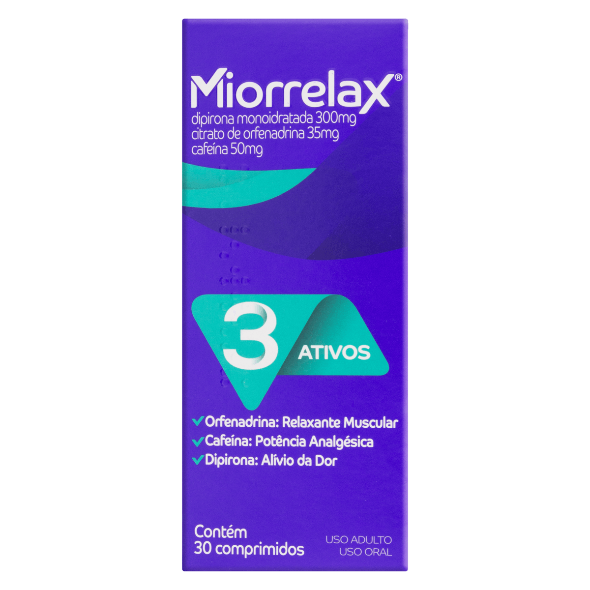 Relaxante Muscular Miorrelax 30 Comprimidos