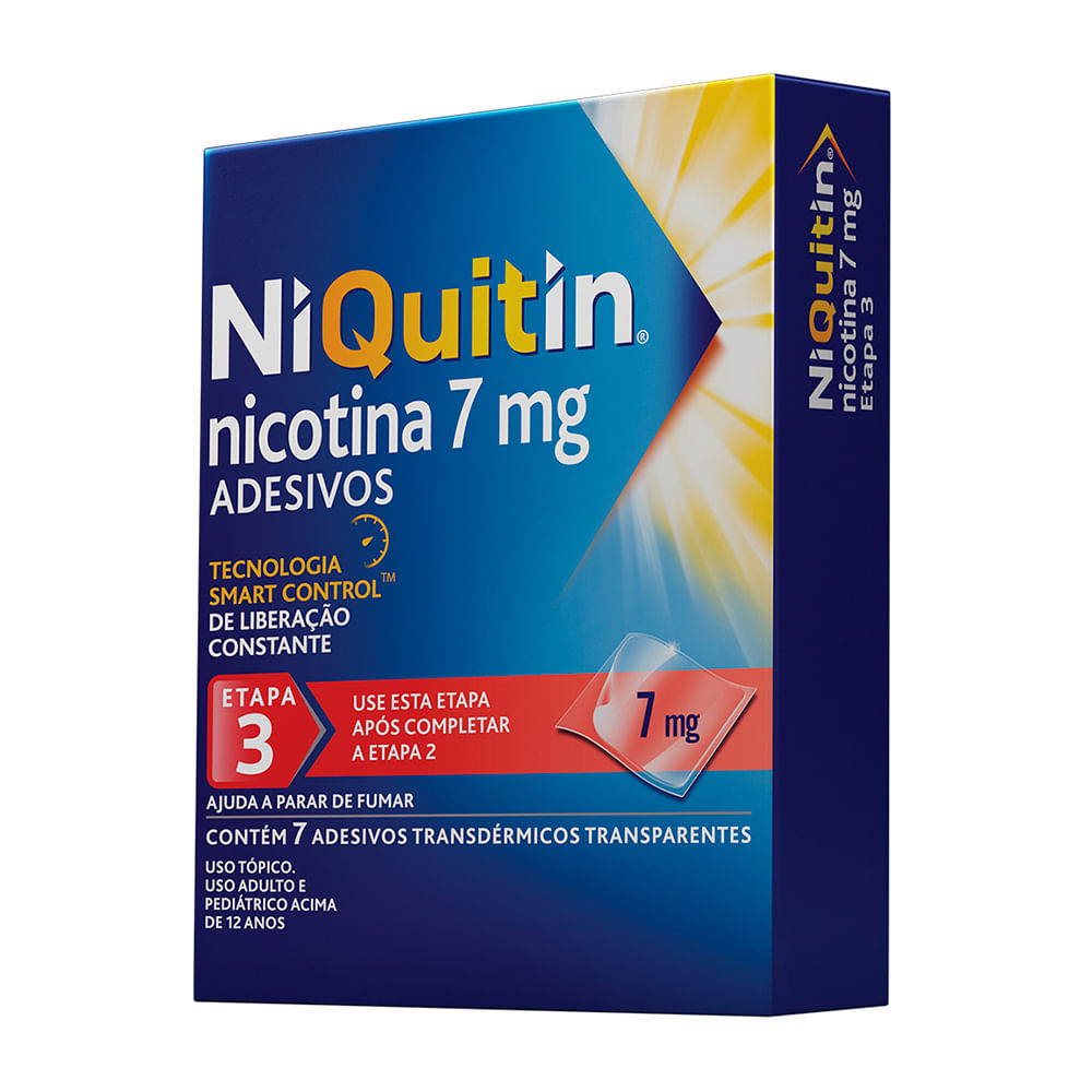 Niquitin 7mg Perrigo 7 Adesivos Transparentes