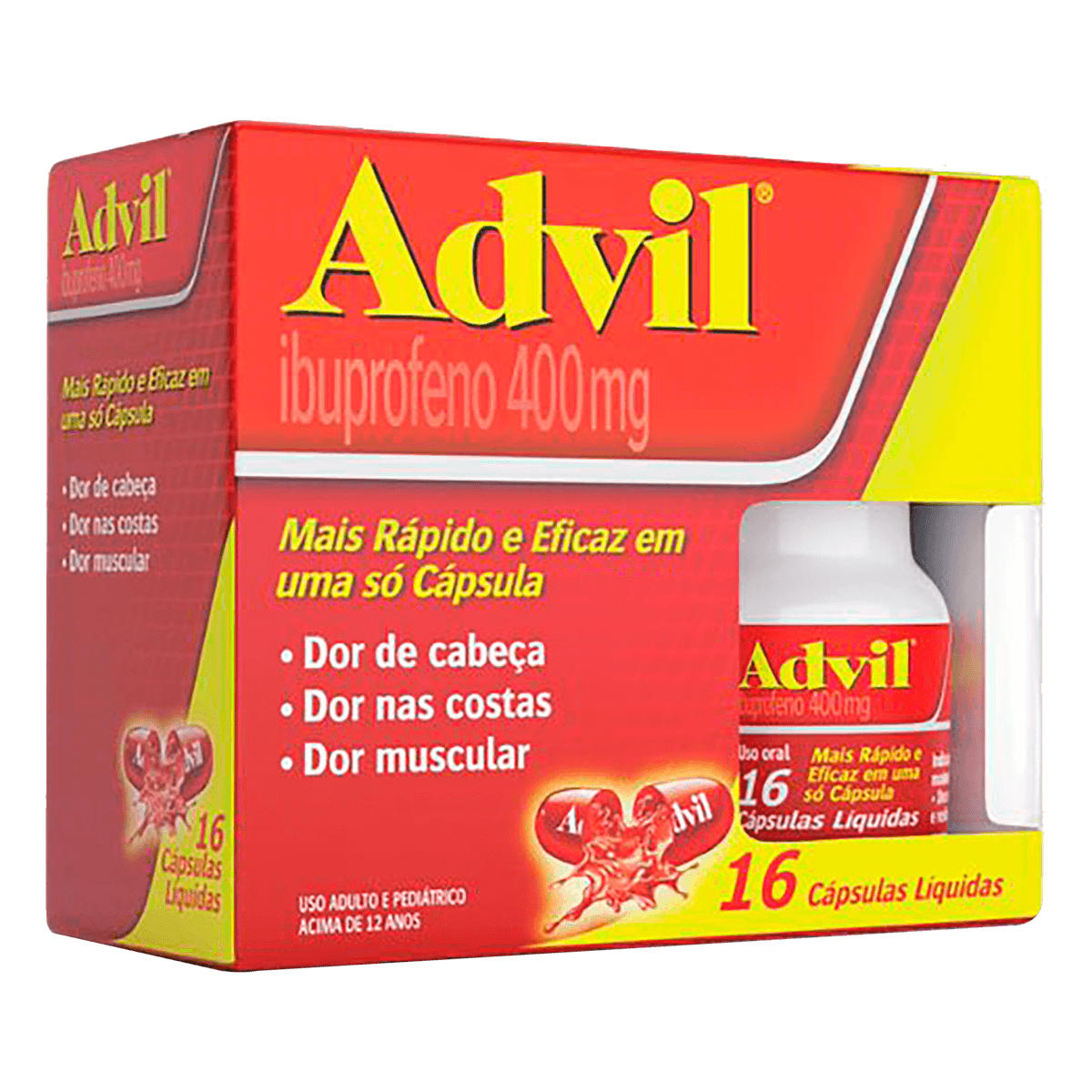 ADVIL 400MG 16 CAPS