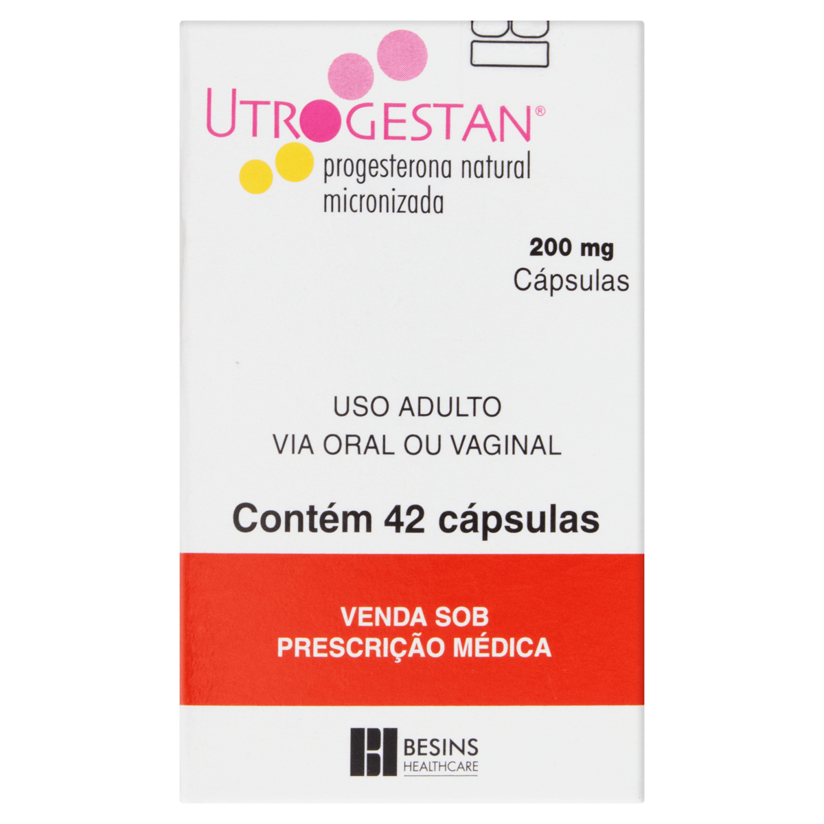 Utrogestan 200mg Besins Healthcare 42 Comprimidos