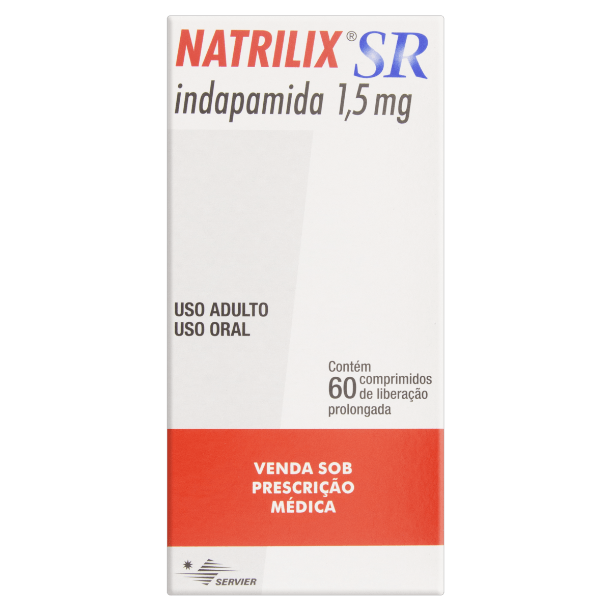Natrilix SR 1,5mg Servier 60 comprimidos