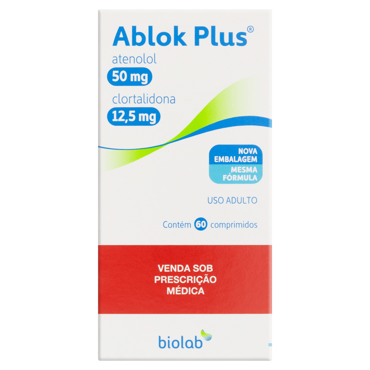 Ablok Plus 50mg/12.5mg Biolab 60 Comprimidos