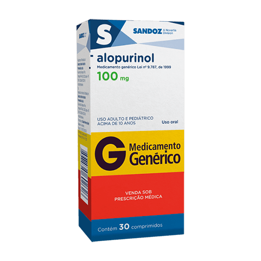 ALOPURINOL 100MG 30 CPRS - SAND(G)