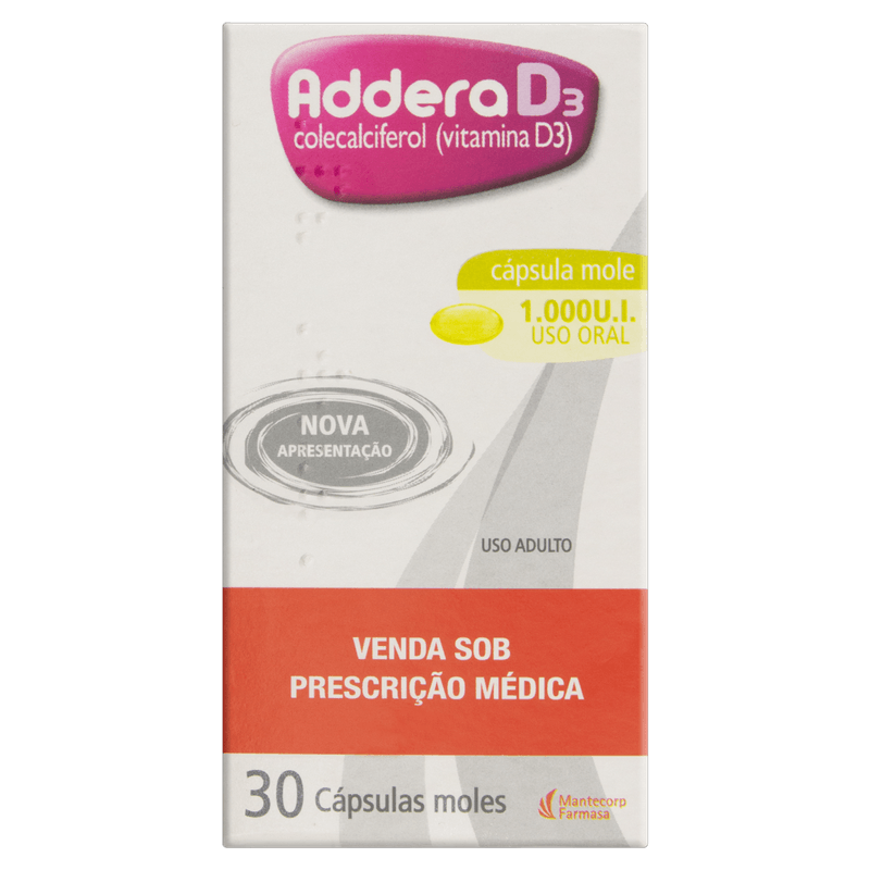 ADDERA D3 1000UI 30 CAPS - TARJADO