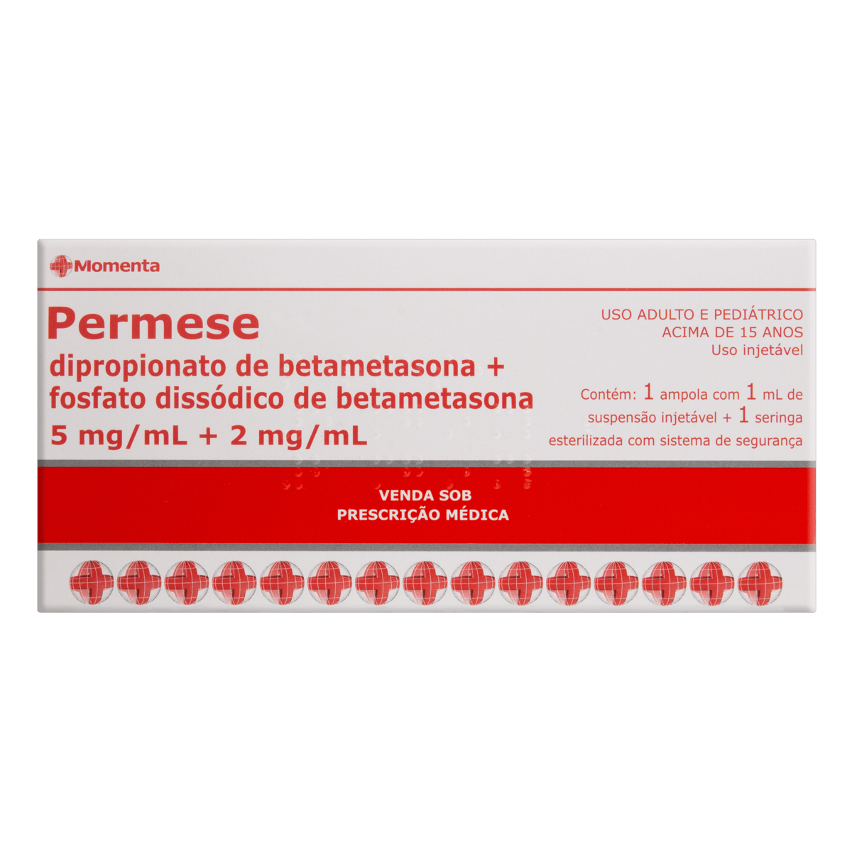 Permese Solução Injetável 5 mg/ml + 2 mg/ml Ampola + Seringa Momenta 1ml