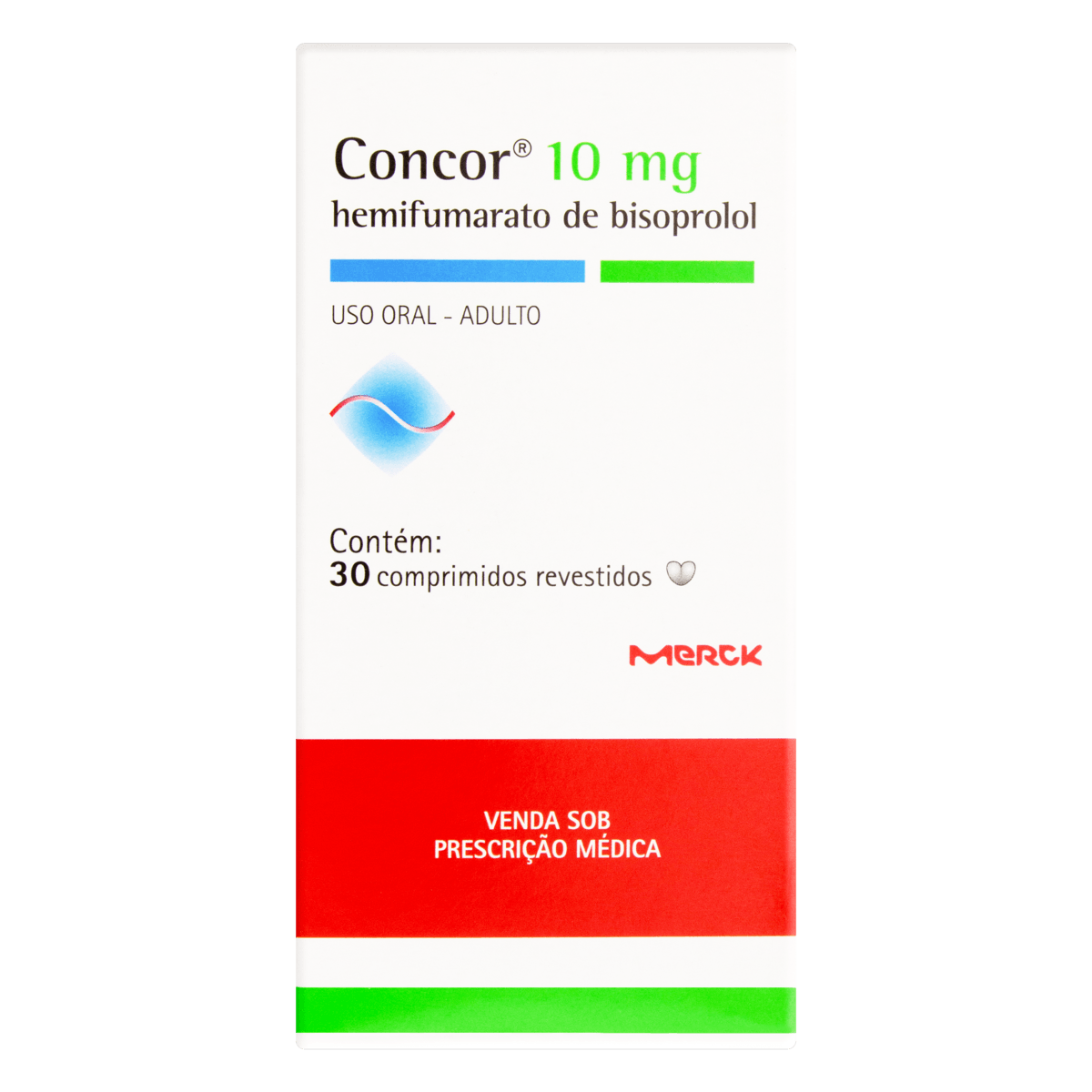 Concor 10mg Merck 30 Comprimidos Revestidos