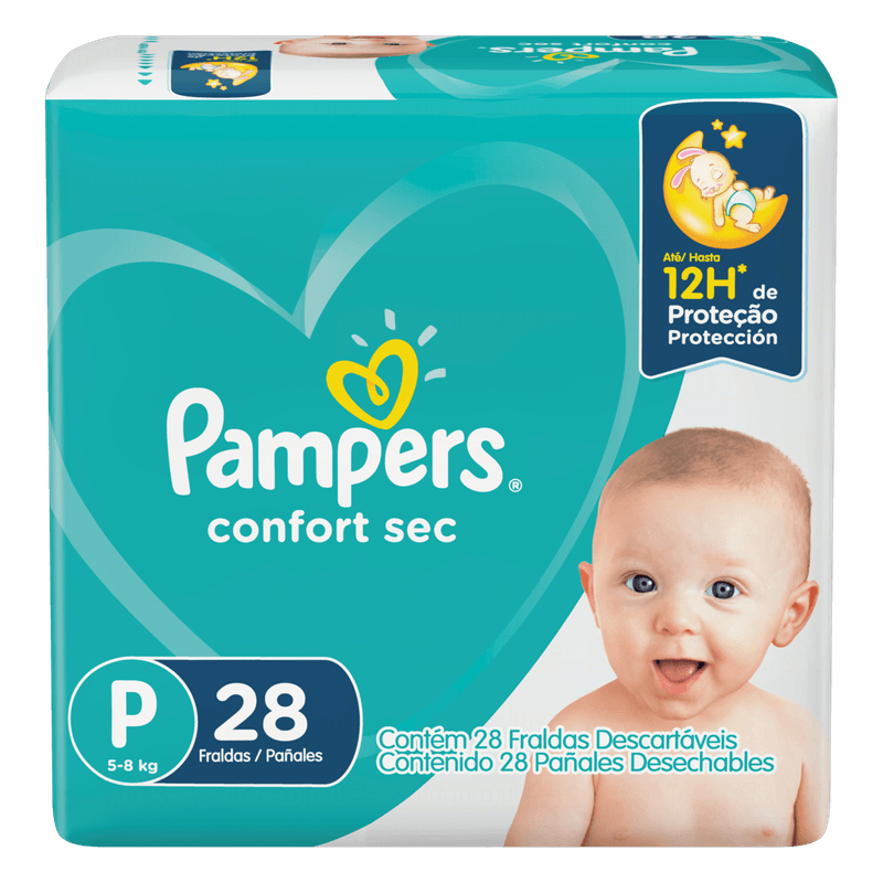 FRALDA PAMPERS CONFORTSEC PCTAO P 28 FR