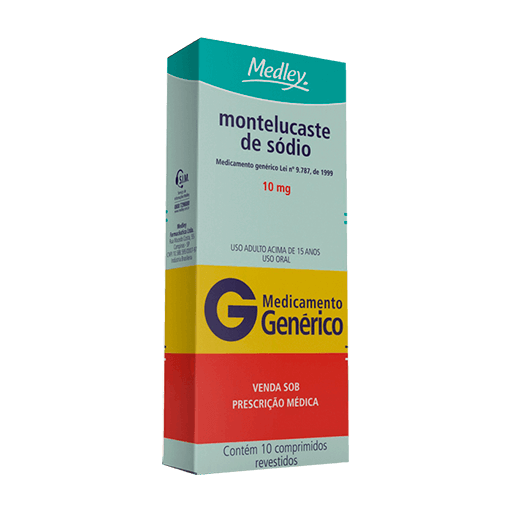 MONTELUCASTE SODICO 10MG 10 CPRS - MED(G)