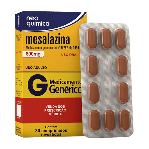 Mesalazina 800mg 30 Comprimidos